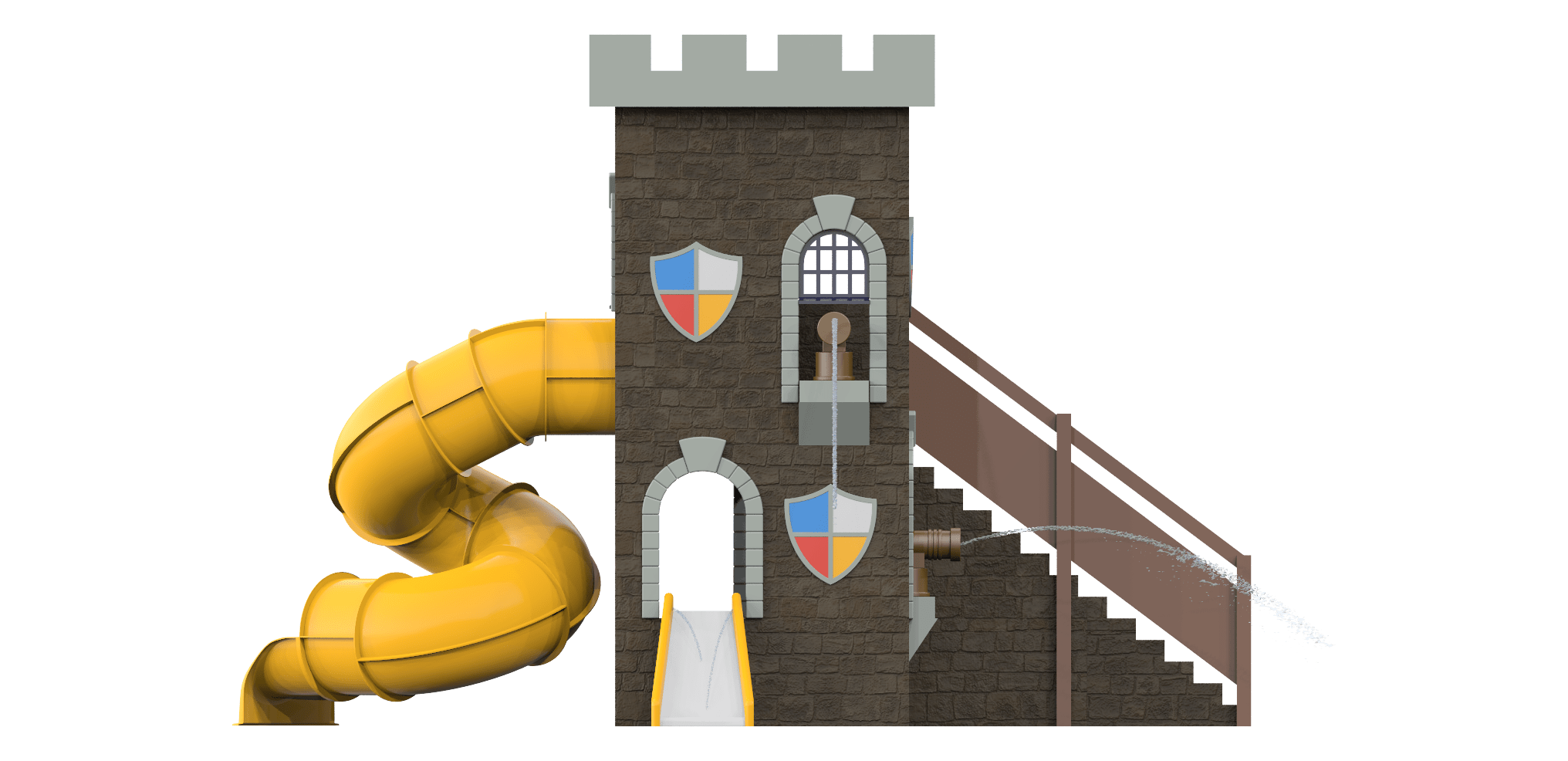 Castle tower with slide | Aquadrolics