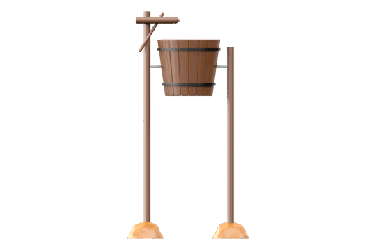 Giant wooden tumble bucket | Aquadrolics